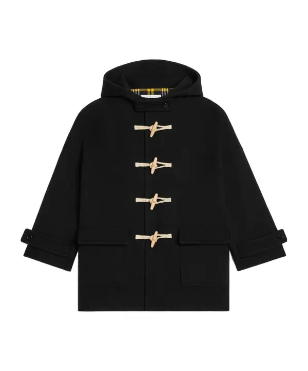 Celine Egg-shaped Duffle Coat In Double Face Cashmere