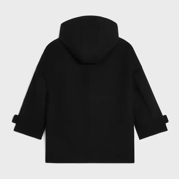 Celine Egg-shaped Duffle Coat In Double Face Cashmere