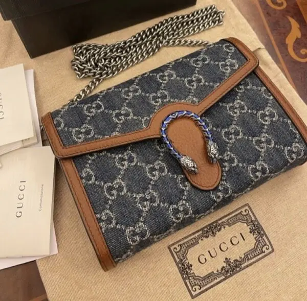 Gucci Dionysus Mini Chain Bag - Black
