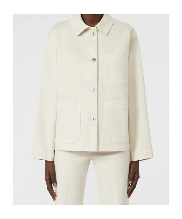 Max Mara Straight-fit Cotton Denim Jacket