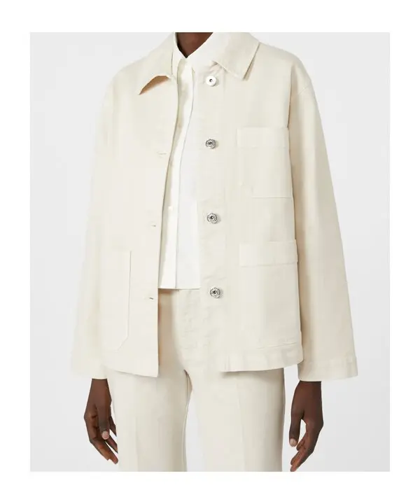 Max Mara Straight-fit Cotton Denim Jacket
