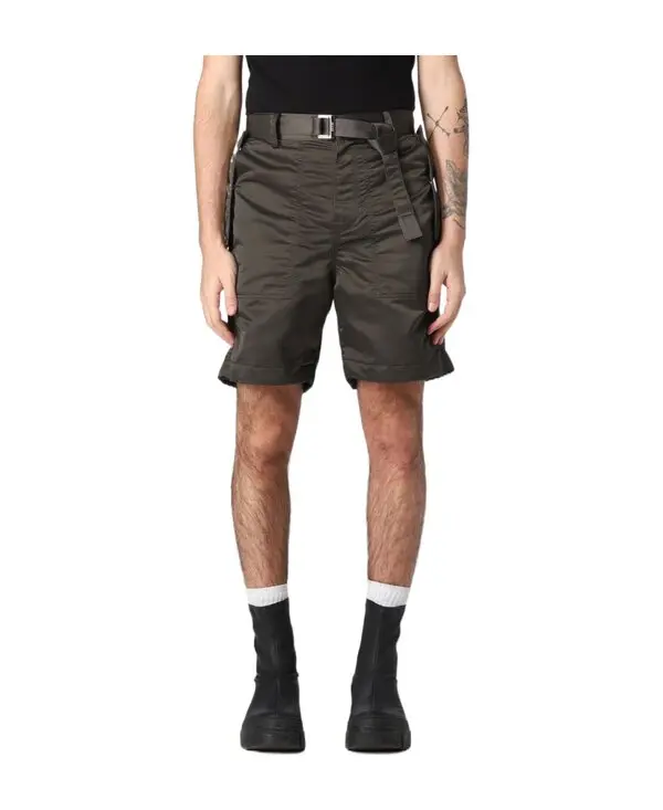 Sacai Belted Logo Shorts