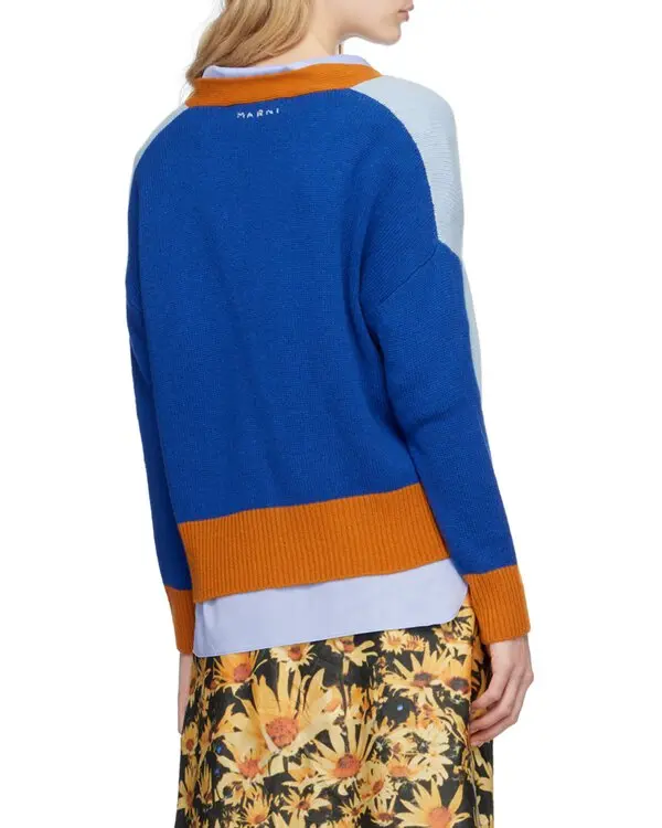 Marni Contrasting-trim Knit Cardigan