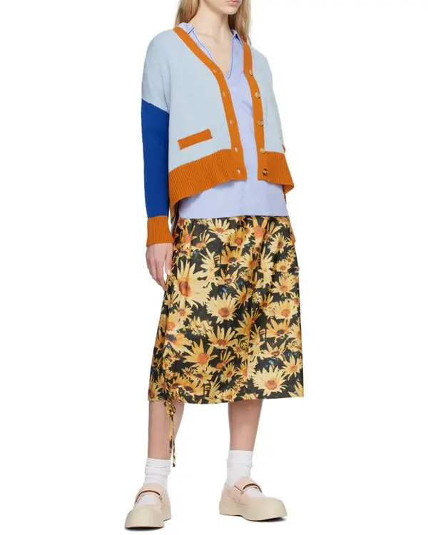 Marni Contrasting-trim Knit Cardigan