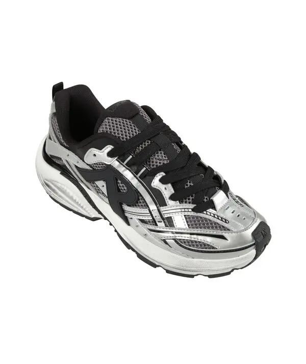 REPRESENT Storm Lace-up Running Sneakers - Silver/black