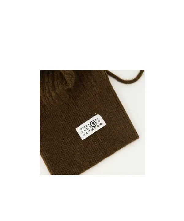 MAISON MARGIELA Numeric Patch Cable Knit Balaclava
