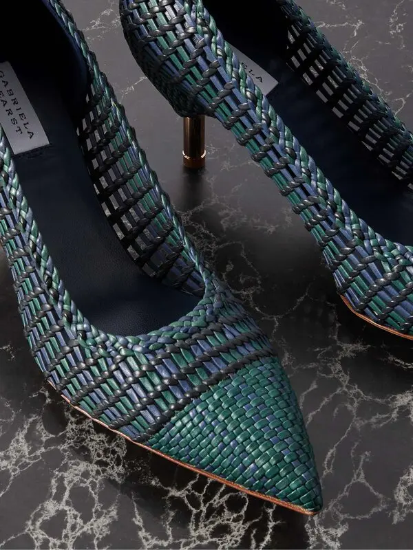 Gabriela Hearst Andres Woven Leather Pumps