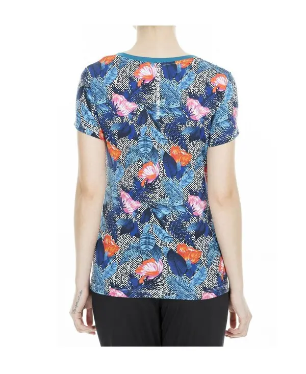 EA7 Tropical Bloom" Logo T-shirt