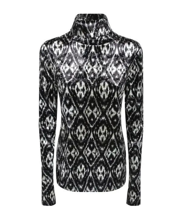 PIERRE-LOUIS MASCIA Graphic High Neck Knitwear