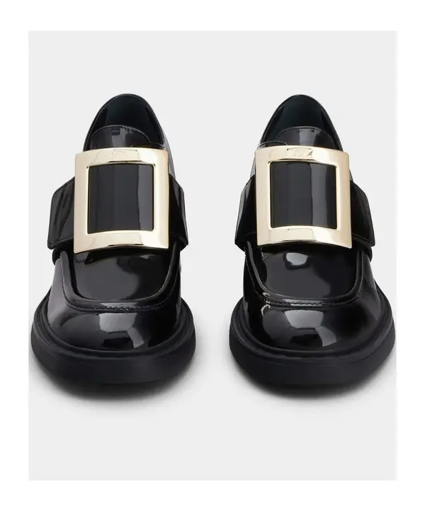 ROGER VIVIER Viv" Block Heel Pumps With Metal Buckle