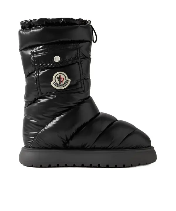 Moncler Quilted Pull-on Boots - Black
