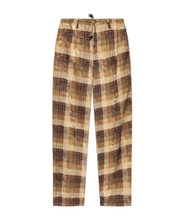 Dries Van Noten Plaid Drawstring Pants