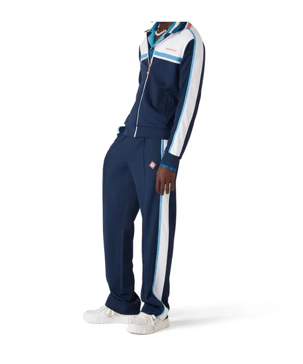 Casablanca Graphic Print Long Sleeve Zip Up Jacket