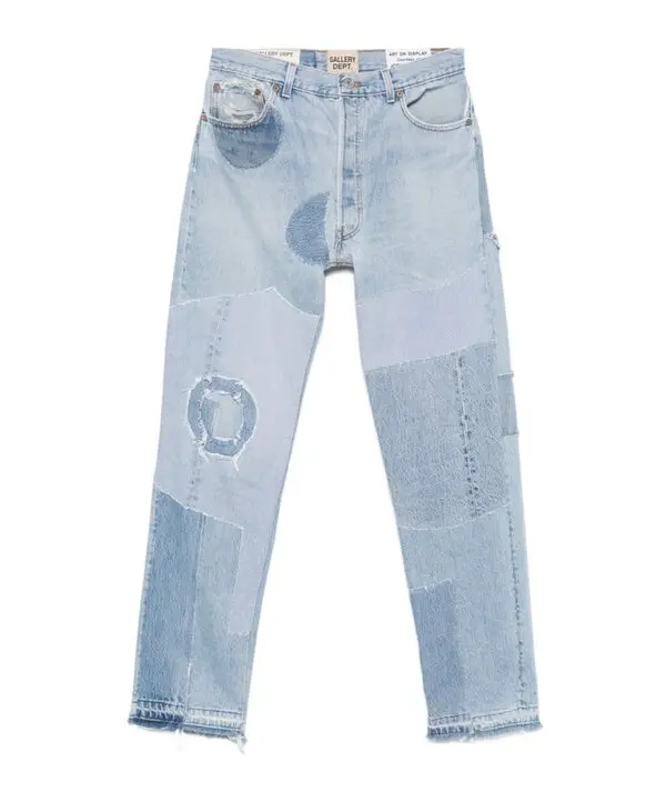 GALLERY DEPT. Jake 5001 Distressed Patchwork Jeans