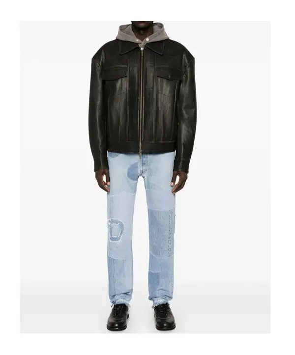 GALLERY DEPT. Jake 5001 Distressed Patchwork Jeans