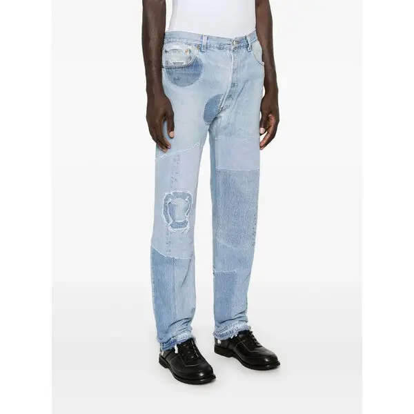 GALLERY DEPT. Jake 5001 Distressed Patchwork Jeans