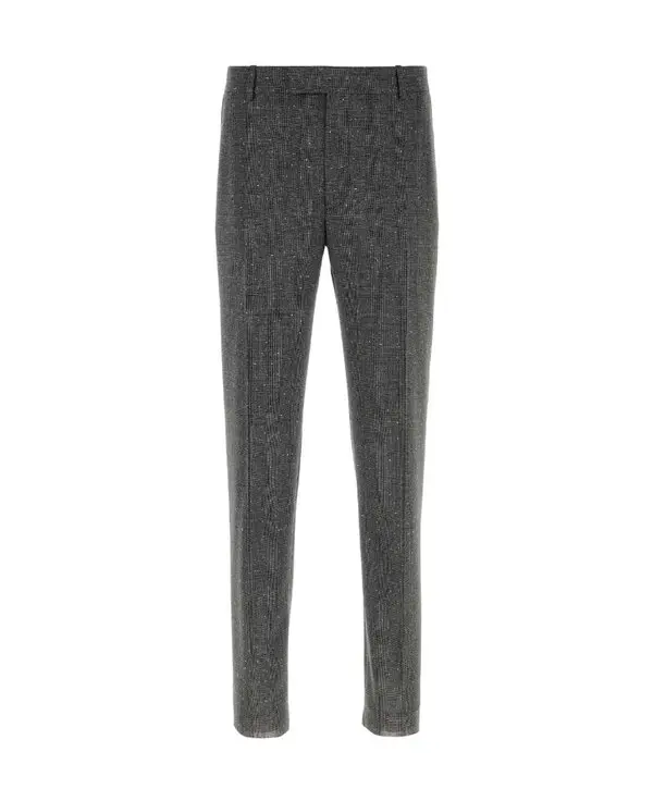 Alexander McQueen Embellished Cigarette Pants With Belt Loops