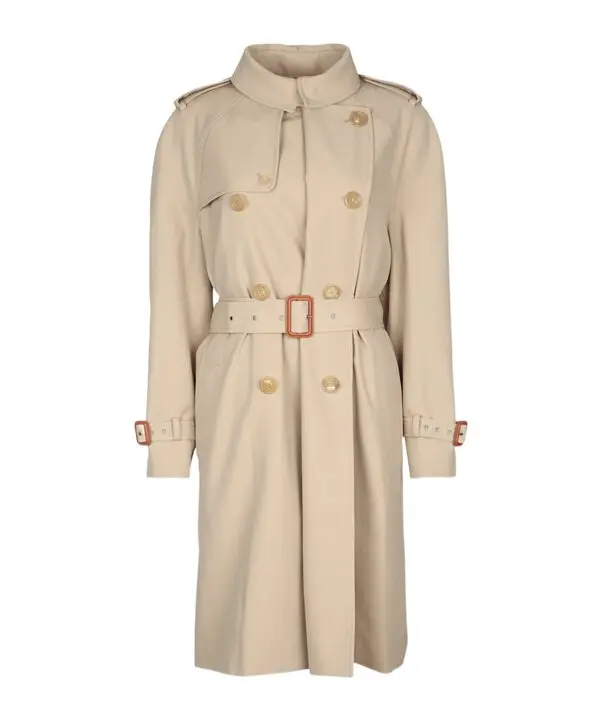 Celine Long-sleeved Coat - Beige