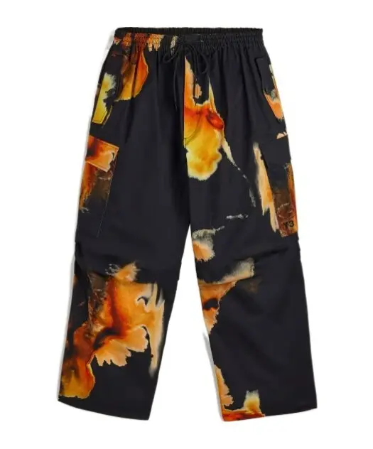 Y3 Abstract Print Cargo Trousers