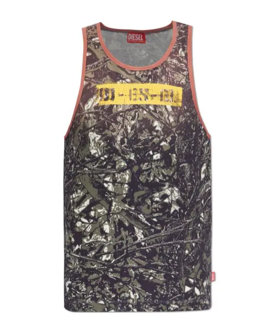 DIESEL® T-lifty-camou Tank Top - Black/green