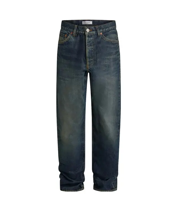 AYA MUSE High Waist Tapered Denim Jeans - Black