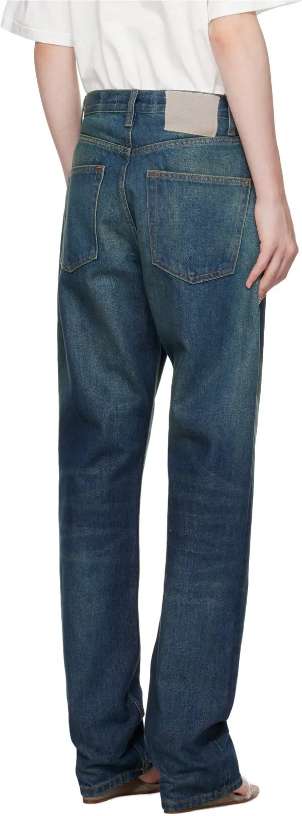 AYA MUSE High Waist Tapered Denim Jeans - Black