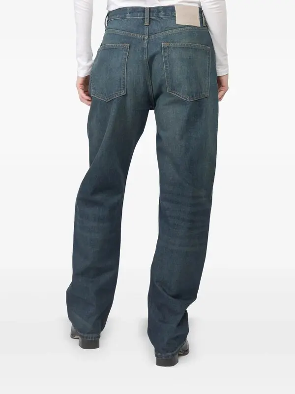 AYA MUSE High Waist Tapered Denim Jeans - Black