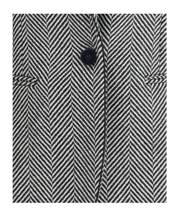 FORTE_FORTE Single-breasted Herringbone Patterned Jacket