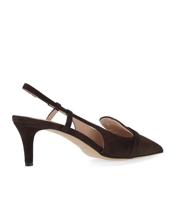 P.a.r.o.s.h Pointed Toe Slingback Pumps - Black