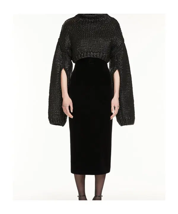 Sportmax High Neck Cut-out Detailed Jumper