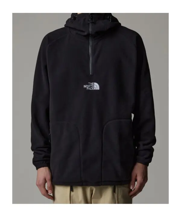 The North Face Fleece Hooded Jacket With Zipper Pockets