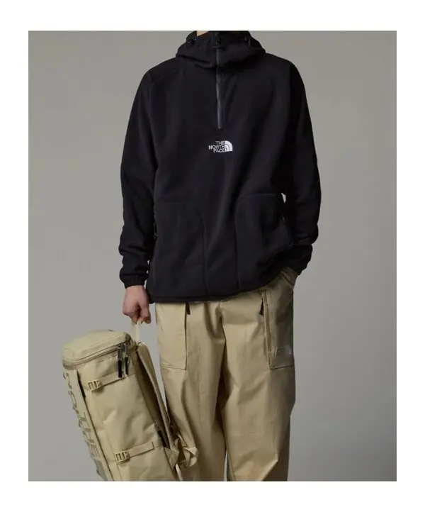 The North Face Fleece Hooded Jacket With Zipper Pockets