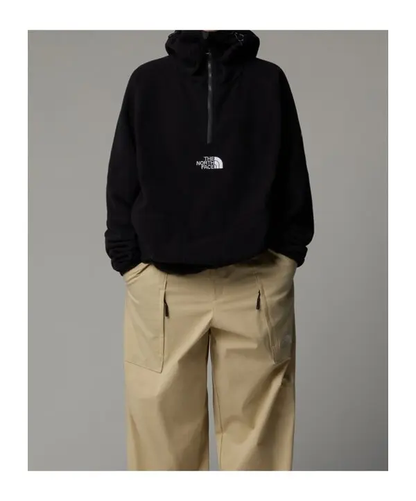 The North Face Fleece Hooded Jacket With Zipper Pockets