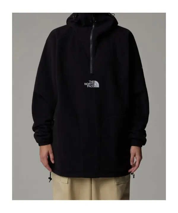 The North Face Fleece Hooded Jacket With Zipper Pockets
