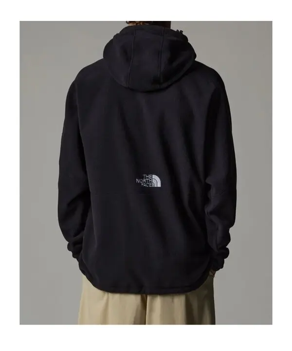 The North Face Fleece Hooded Jacket With Zipper Pockets