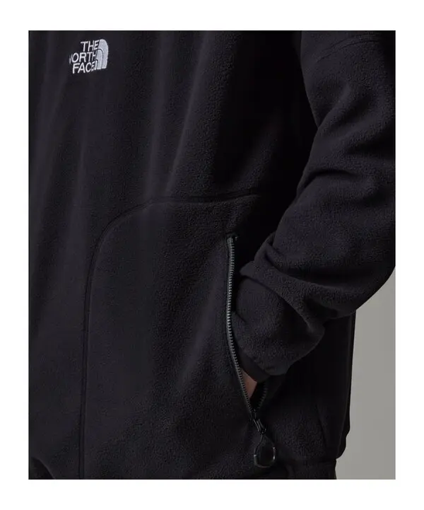 The North Face Fleece Hooded Jacket With Zipper Pockets