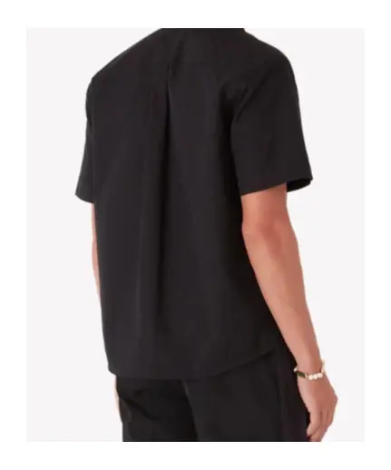 Casablanca Monogram Short Sleeve Shirt - Black