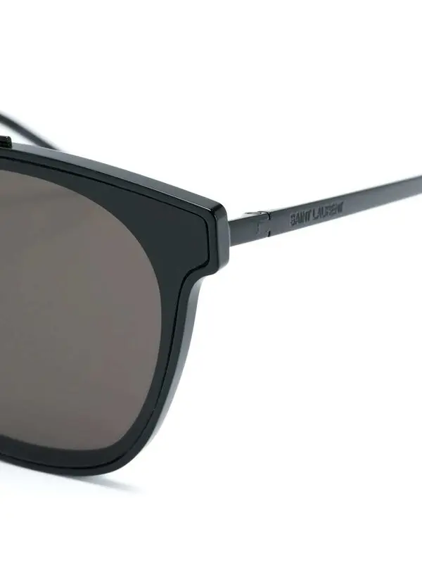 Saint Laurent Double Bridge Square Frame Sunglasses