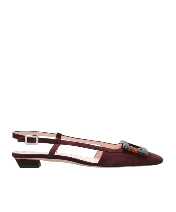 ROGER VIVIER Belle Vivier Buckled Slingback Ballerinas