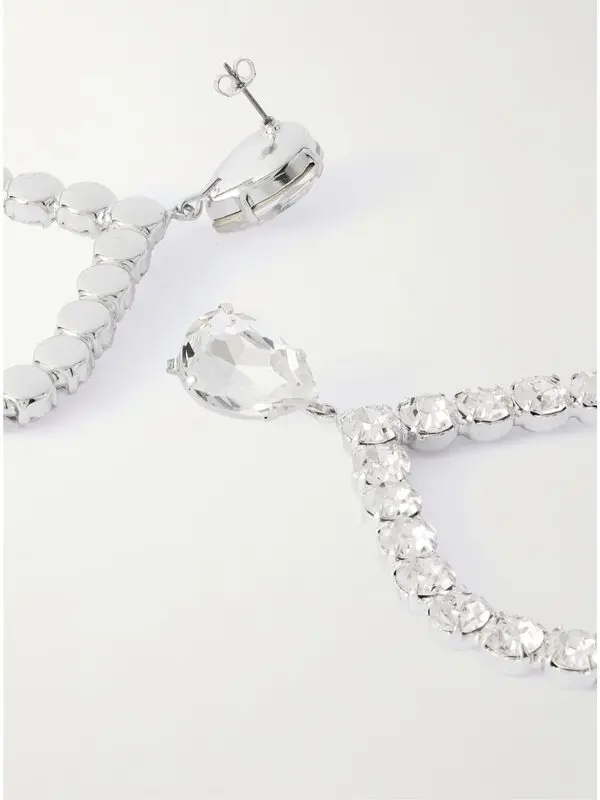 Magda Butrym Crystal And Pearl Drop Earrings