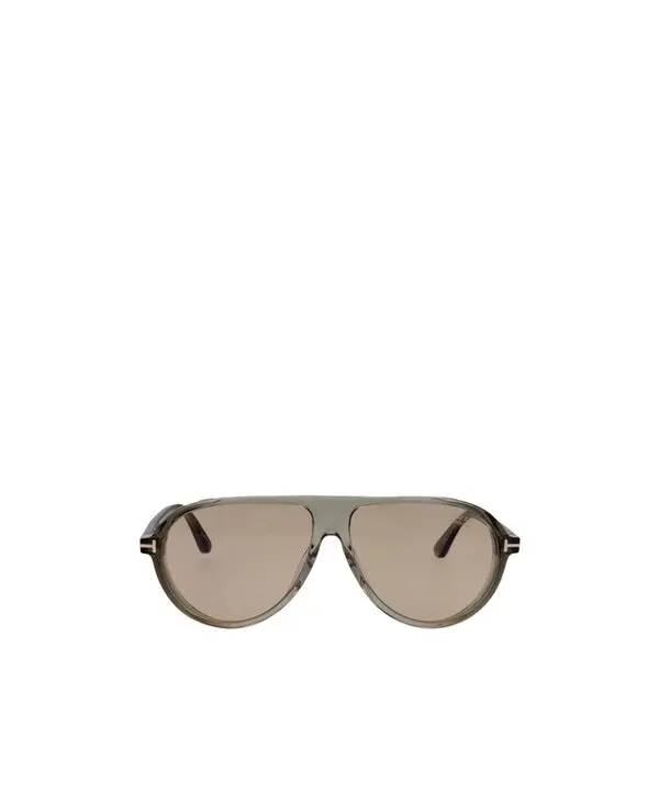 TOM FORD Aviator Frame Sunglasses - Transparent Gray