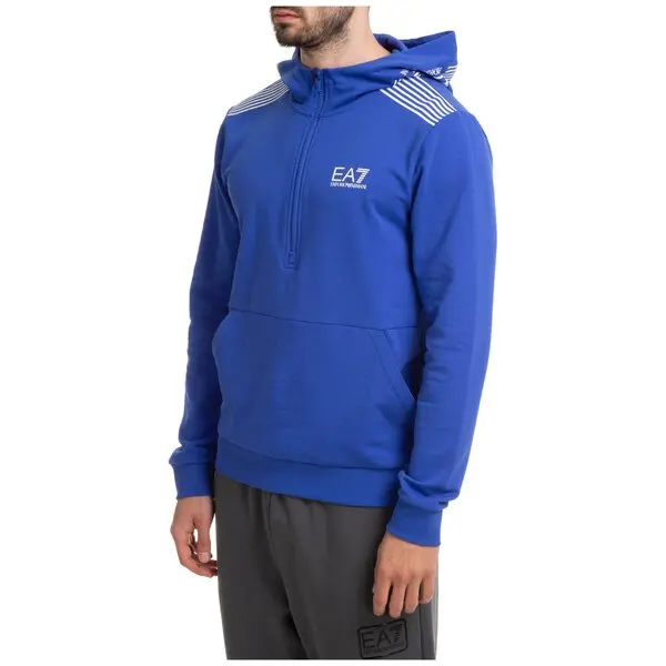 EA7 Logo Half-zip Hoodie