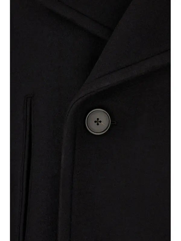 Dries Van Noten Double-breasted Short Coat - Black
