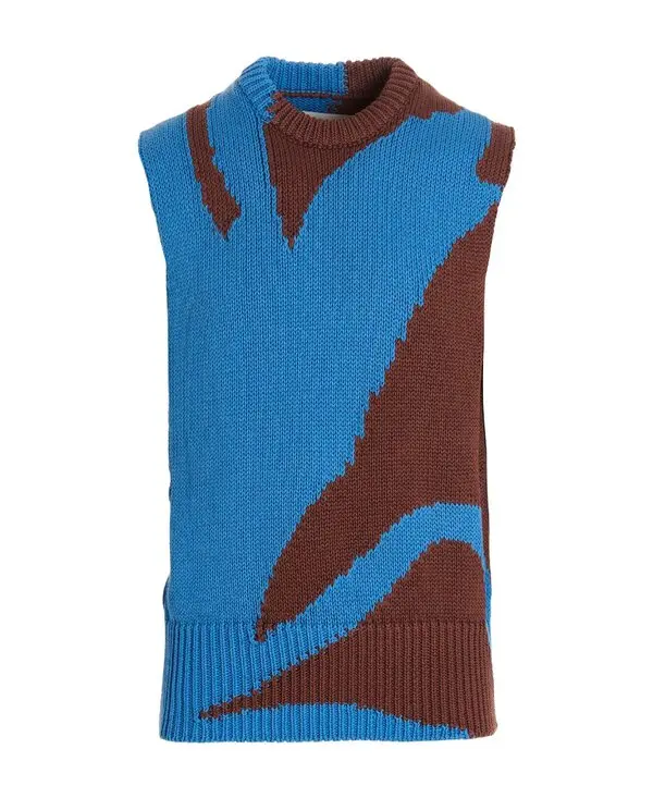 JIL SANDER Crewneck Sleeveless Vest With Logo Detail