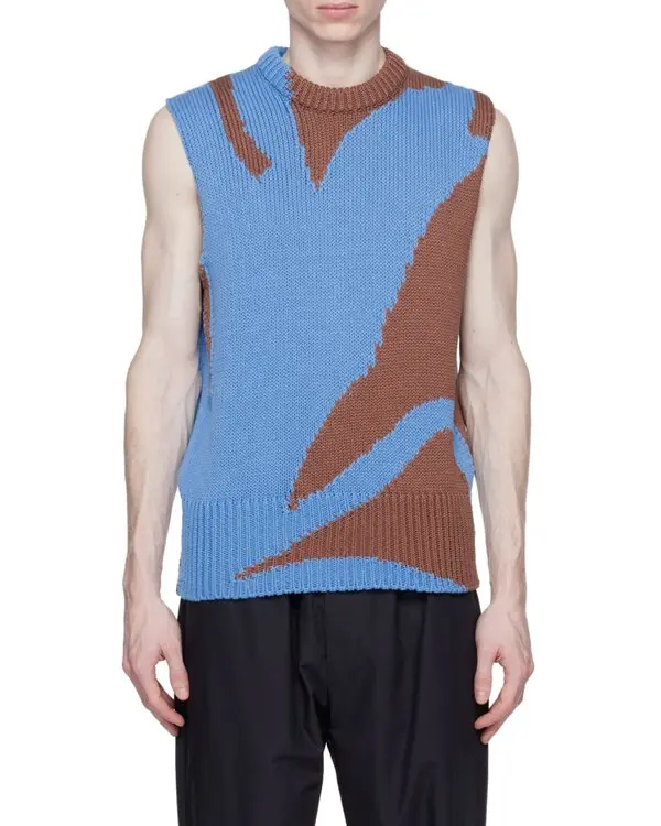 JIL SANDER Crewneck Sleeveless Vest With Logo Detail