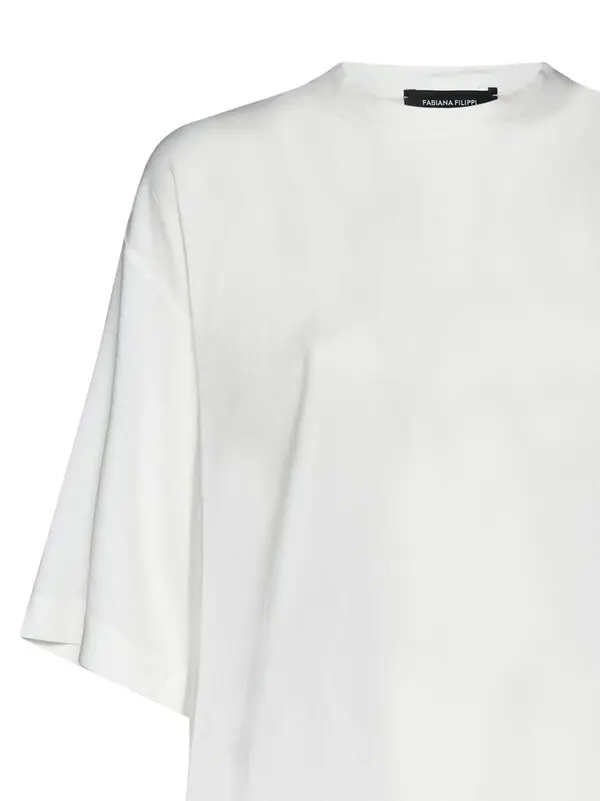 Fabiana Filippi Chiffon-crepe T-shirt