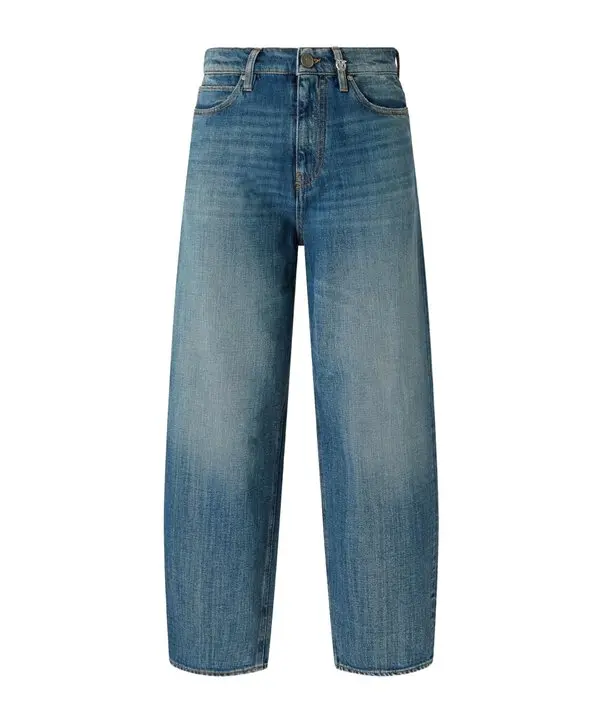 Pinko Balloon-fit Jeans With Monogram Detailing - Blue