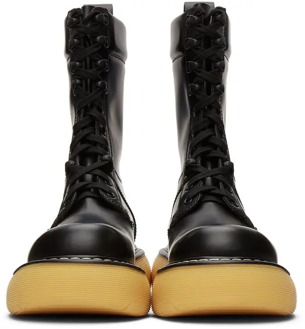 Bottega Veneta Leather Lace-up Ankle Boots