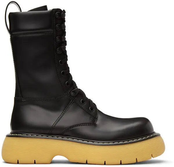 Bottega Veneta Leather Lace-up Ankle Boots