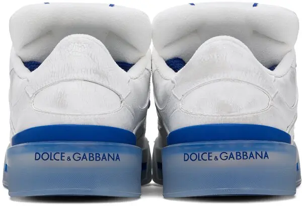 Dolce & Gabbana Roma Lace-up Sneakers With Abstract Print